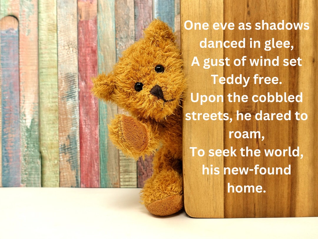 Teddy Bear - Original Poetry Print (digital Download) by Ali - Etsy