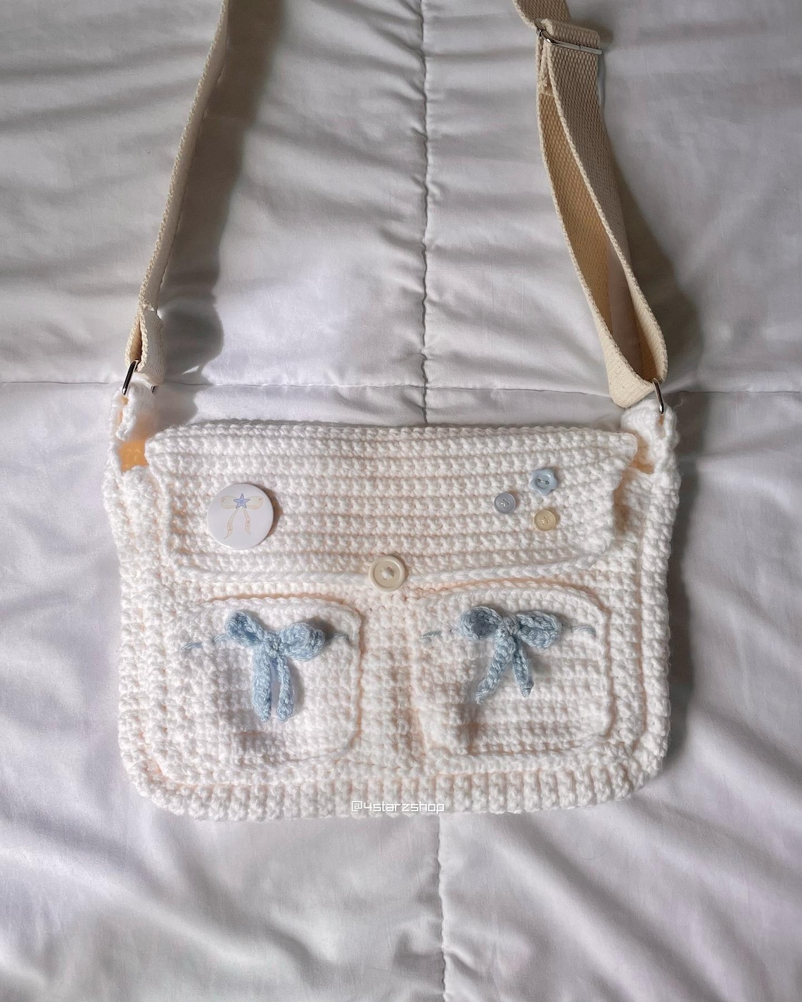 Crossbody Messenger Bag Crochet PDF Pattern - Etsy