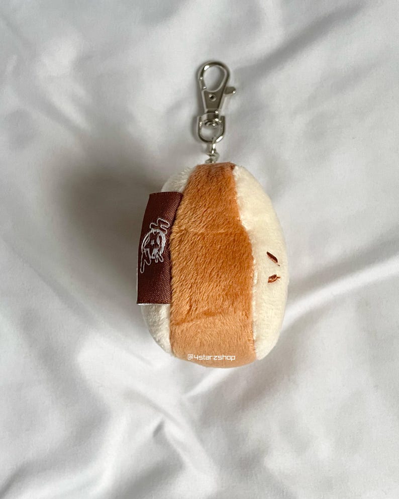 Swirl Kitty Bread Plushie Keychain - Etsy