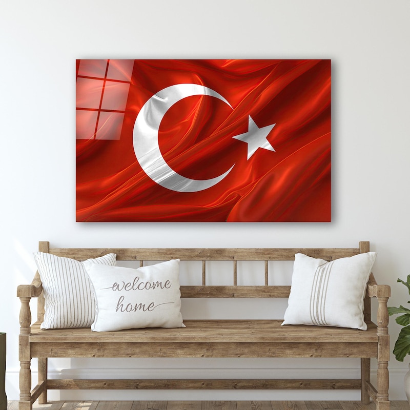 Glass Turkish Flag Decor - Etsy