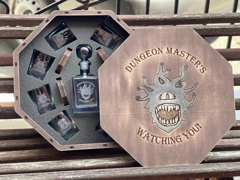 Dungeon Master Whiskey Set, Dnd Gift, Christmas Gift, Personalized ...