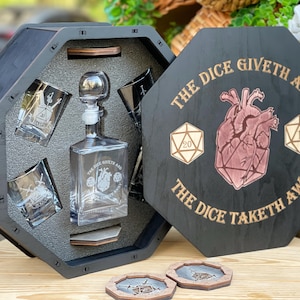 Dungeons and Dragons Glasses Set, Dnd Gift, Personalized Glasses ...