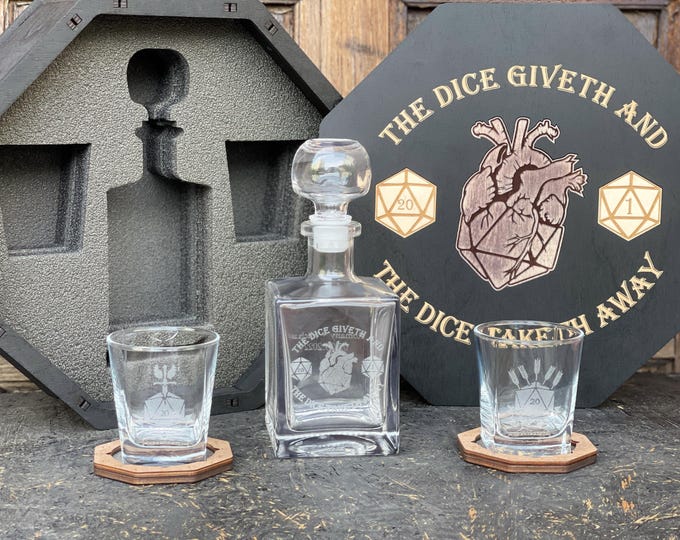 Dnd Dungeon Master Whiskey Бокалы Подарочные Dnd Подарок Для Него ...