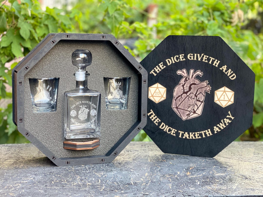 Dungeon Master Whiskey Set, Dnd Gift, Christmas Gift, Personalized ...