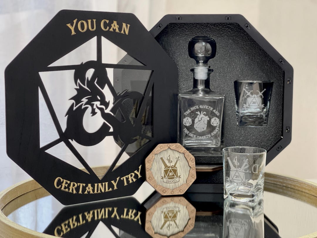 Dnd Gifts, Personalized Glasses, Christmas Gift, Dungeon Master Whiskey ...