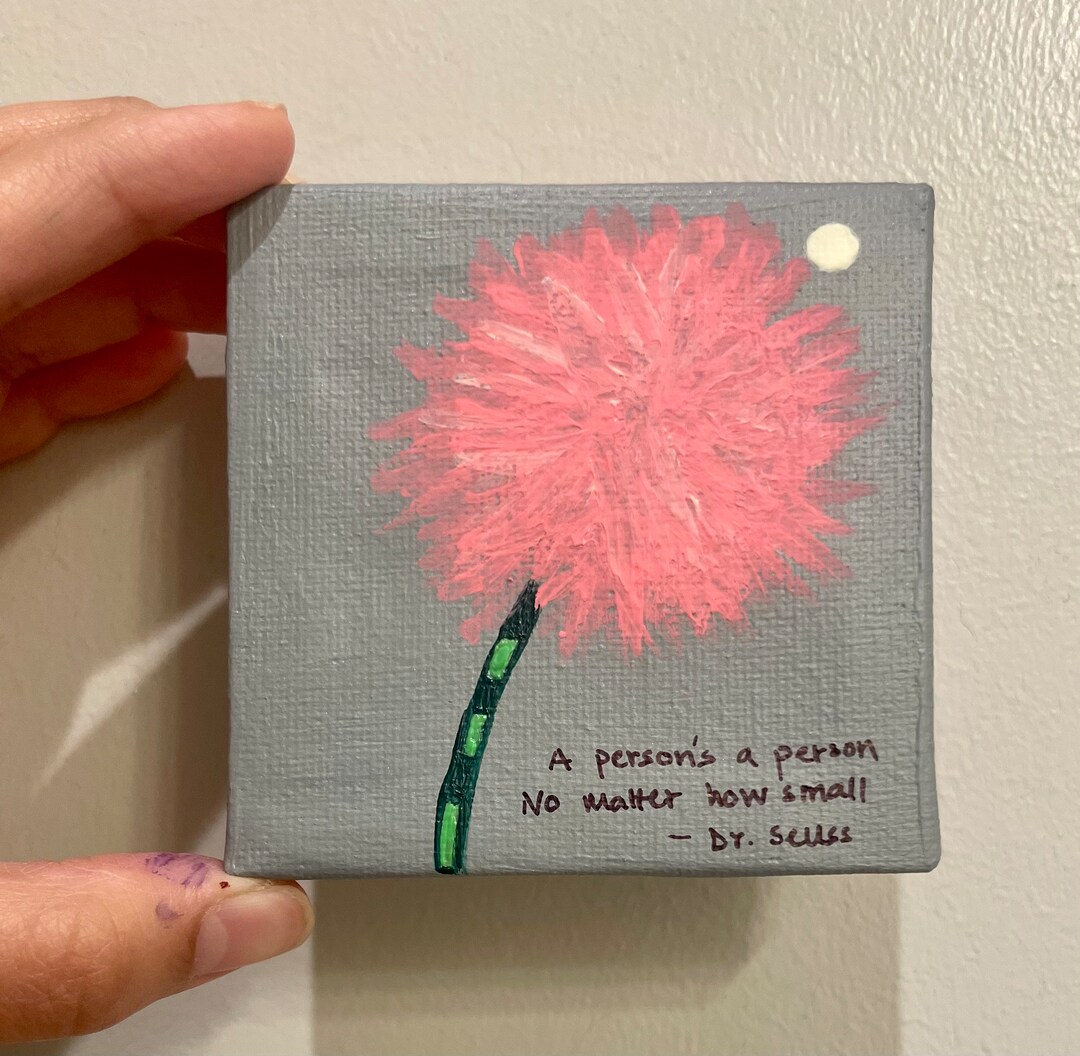 A Cute Clover and Speck Mini Painting Inspired by Dr. Seuss' Horton ...