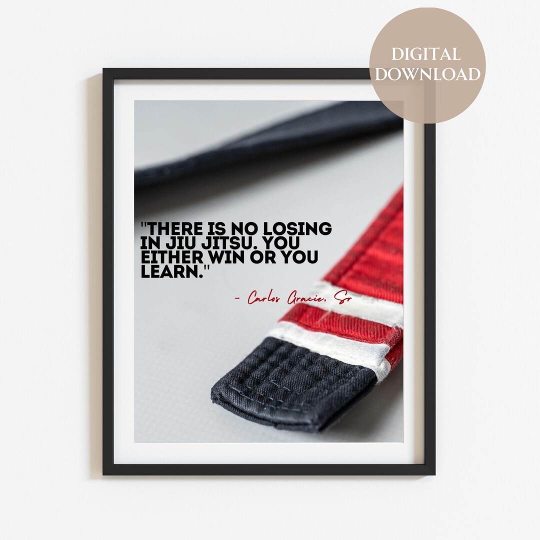 MOTIVATIONAL QUOTE | Jiu Jitsu | Printable Wall Art | BJJ | Martial ...