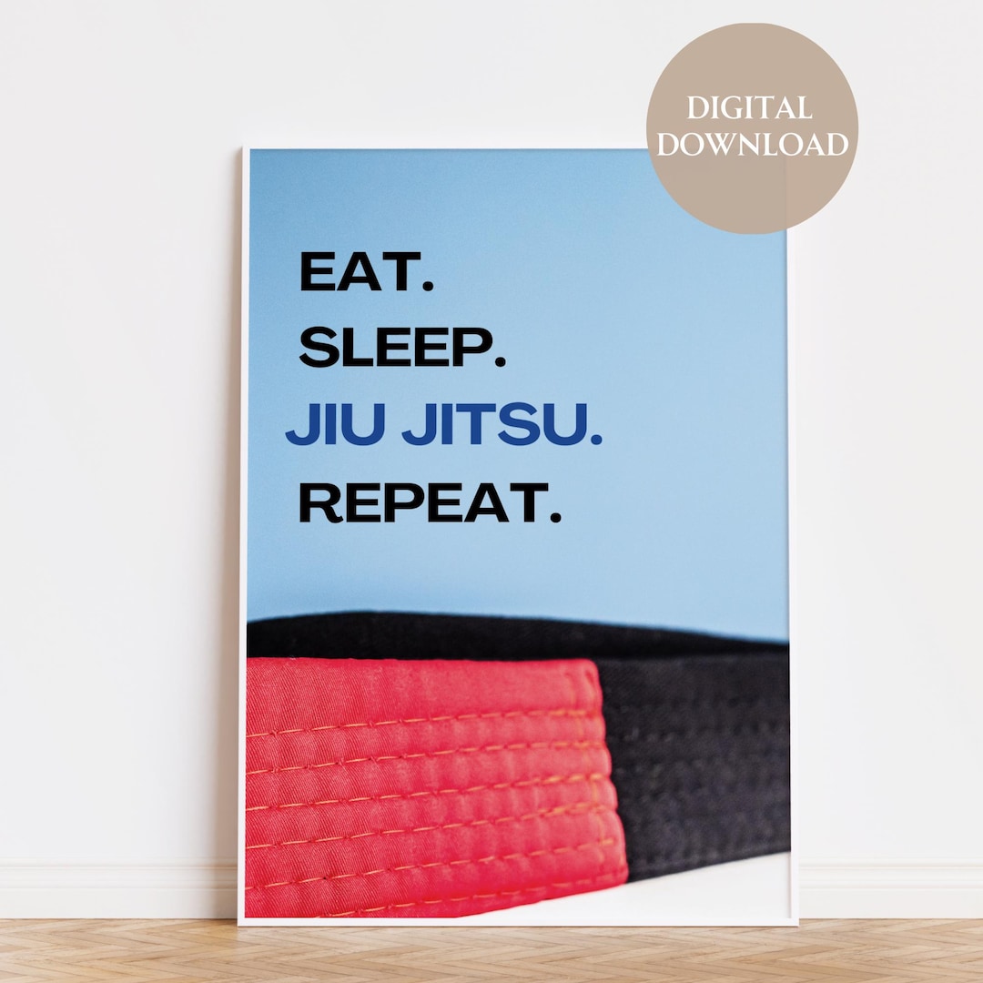 REPEAT POSTER | Jiu Jitsu | Printable Wall Art | BJJ | Martial Arts ...