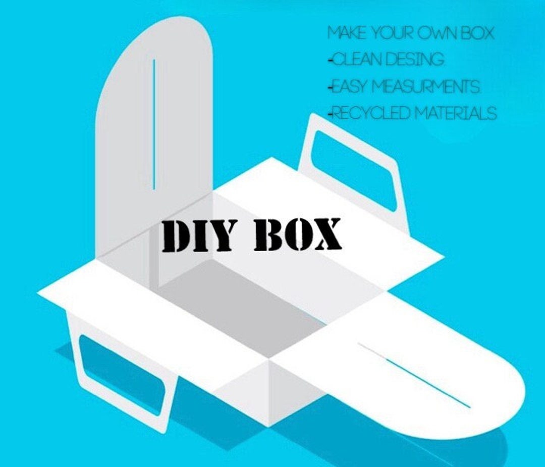 Gift Box, Diy Box With Recycled Materials. Gift, for a Gift, Recycled ...