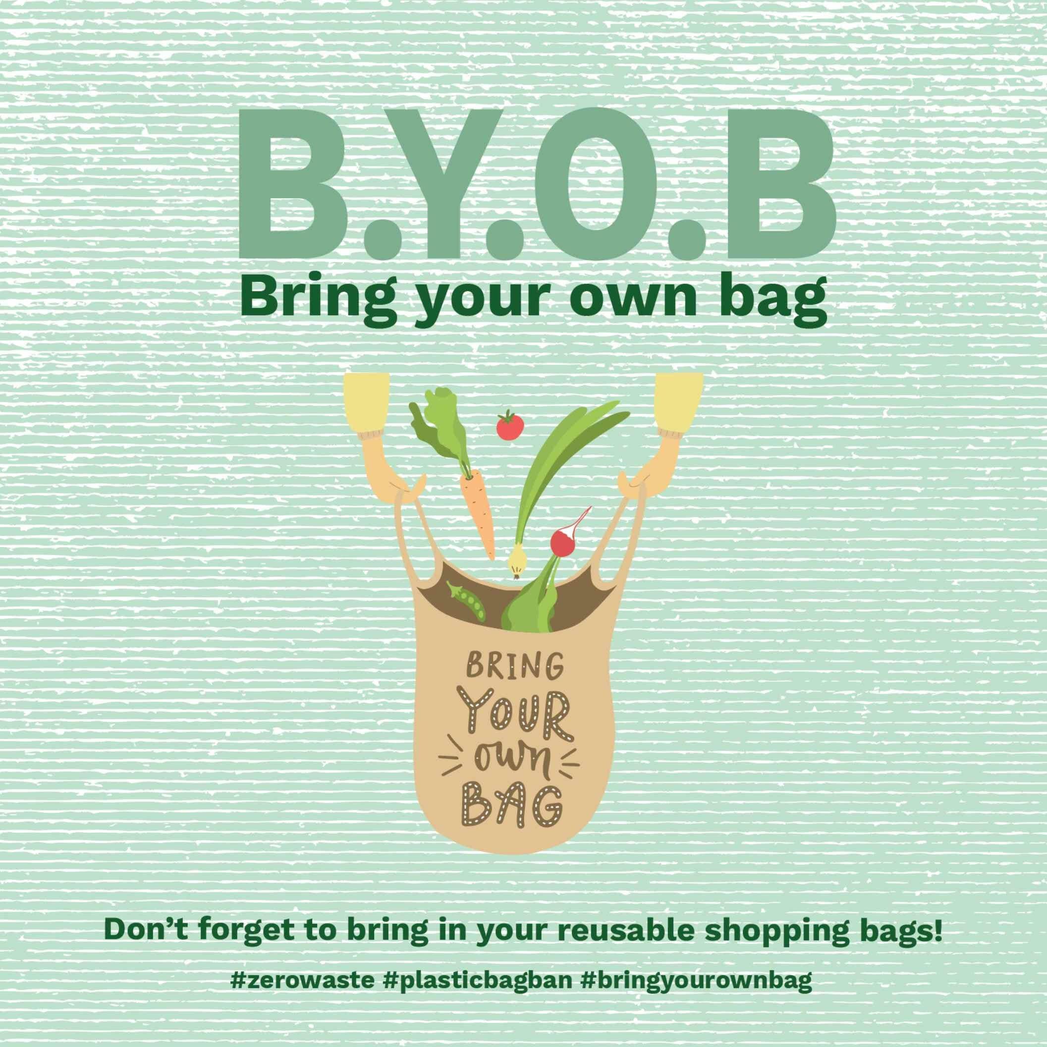 Bring Your Own Bag Poster - Digital Download (280mmx280mm) - Etsy