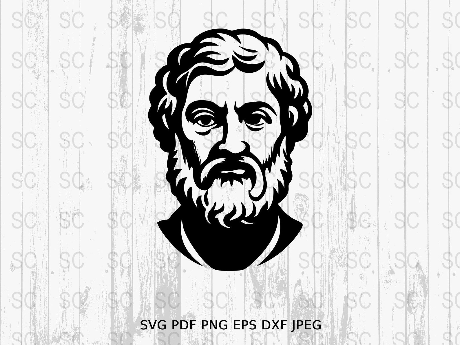 Aristotle SVG, Philosopher Clipart, Aristotle Silhouette Cut File ...