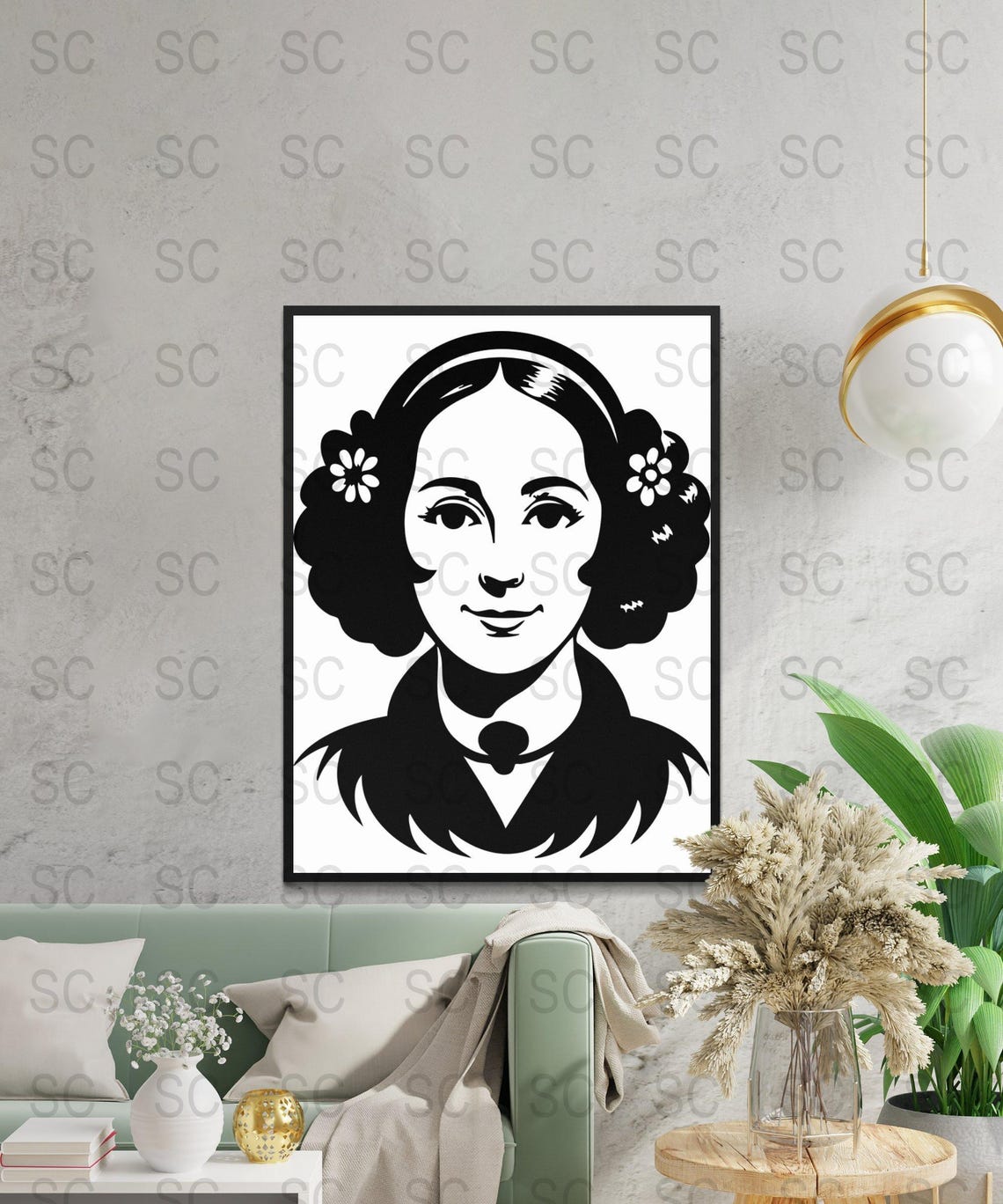 Ada Lovelace SVG, Mathematician Clipart, Lovelace Silhouette Cut File ...
