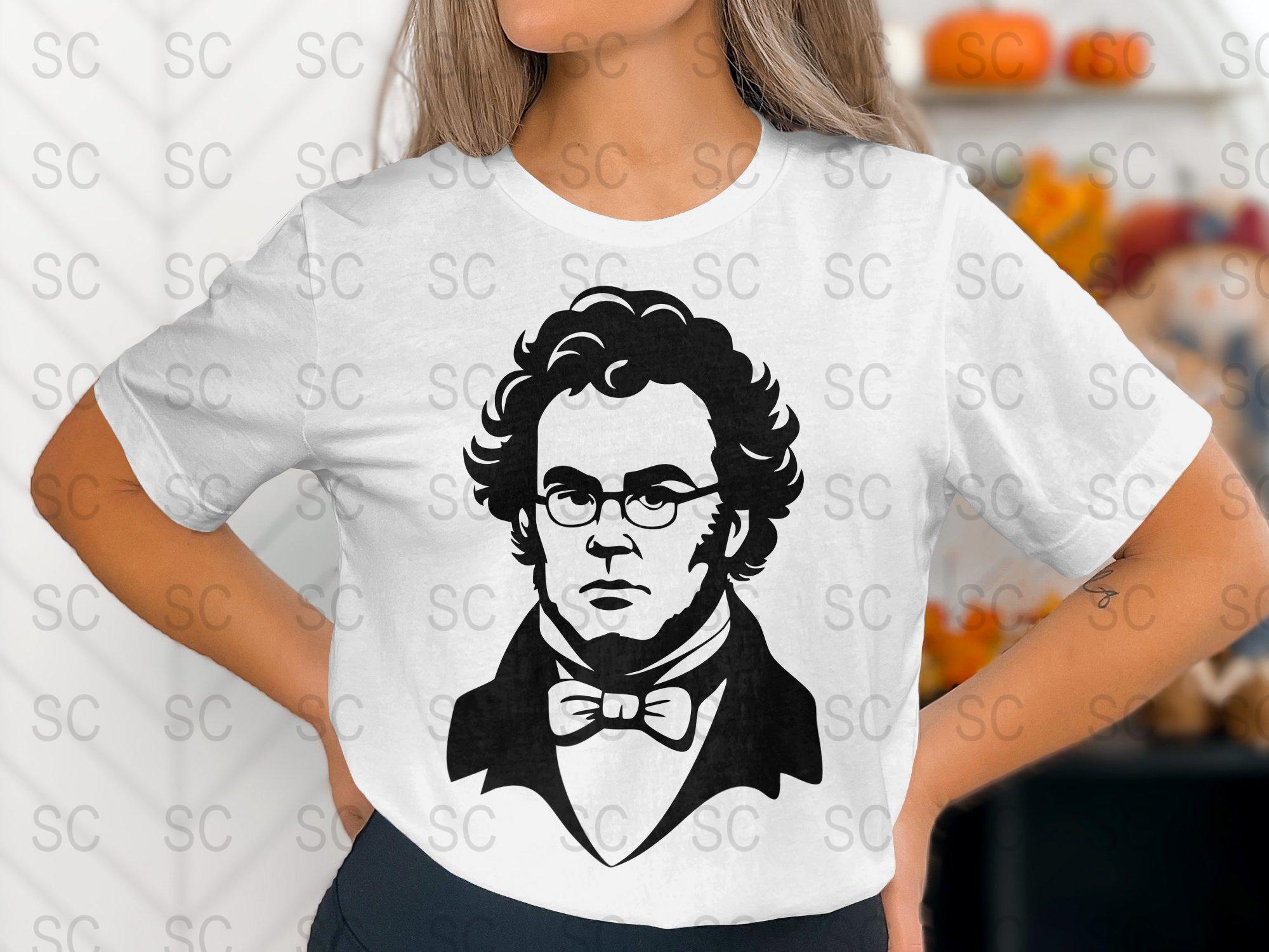 Franz Schubert SVG, Composer Clipart, Schubert Silhouette Cut File ...