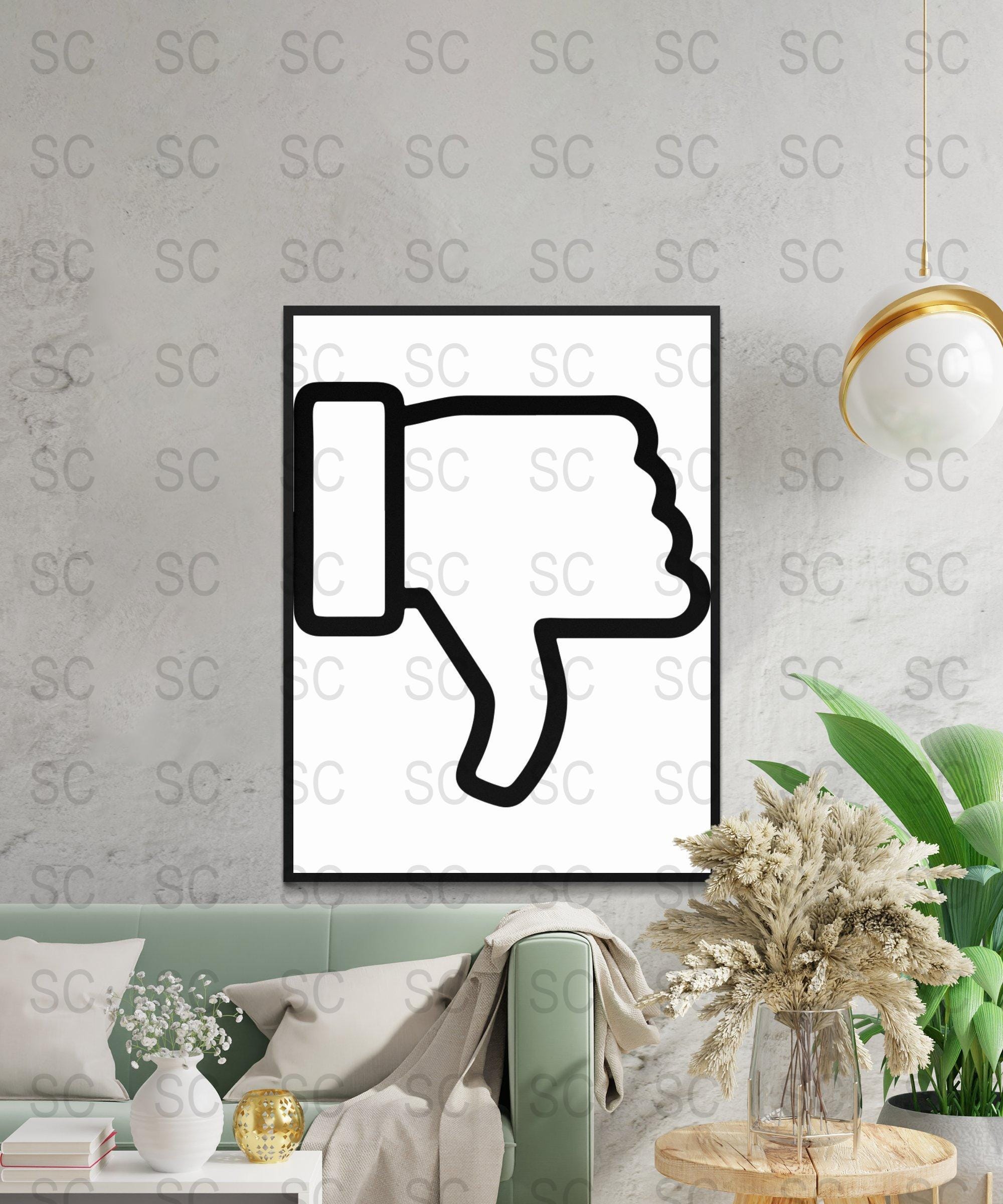 Thumbs Down Icon SVG, Negative Feedback Icon Clipart, Dislike Icon Cut ...