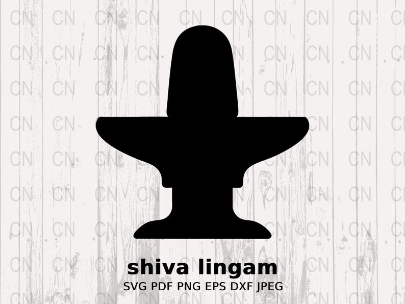 Shiva Lingam Silhouette, Shiva Lingam SVG, Hindu Symbol Silhouette ...