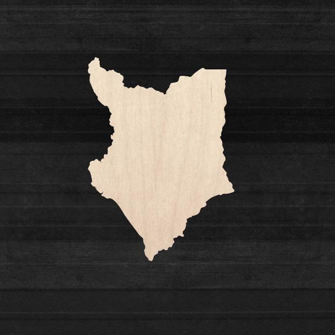 Kenya Shape | Laser Cut Baltic Birch Plywood Shapes | Unfinished Wood ...