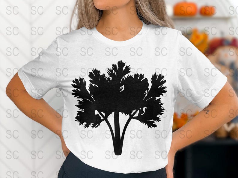 Fennel Silhouette SVG, Vegetable Clipart, Organic Food Vector, Garden ...