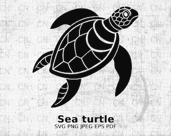 Beach Sea Turtle SVG File for Cricut, Beach SVG, Summer Png, Commercial ...