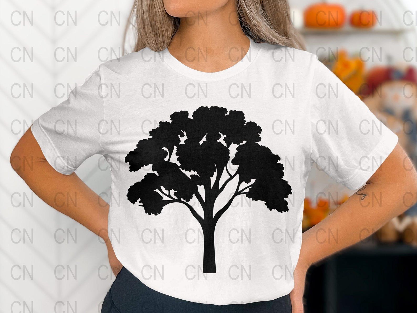 Blue Gum Eucalyptus Tree Silhouette SVG, Evergreen Tree Clipart, Nature ...