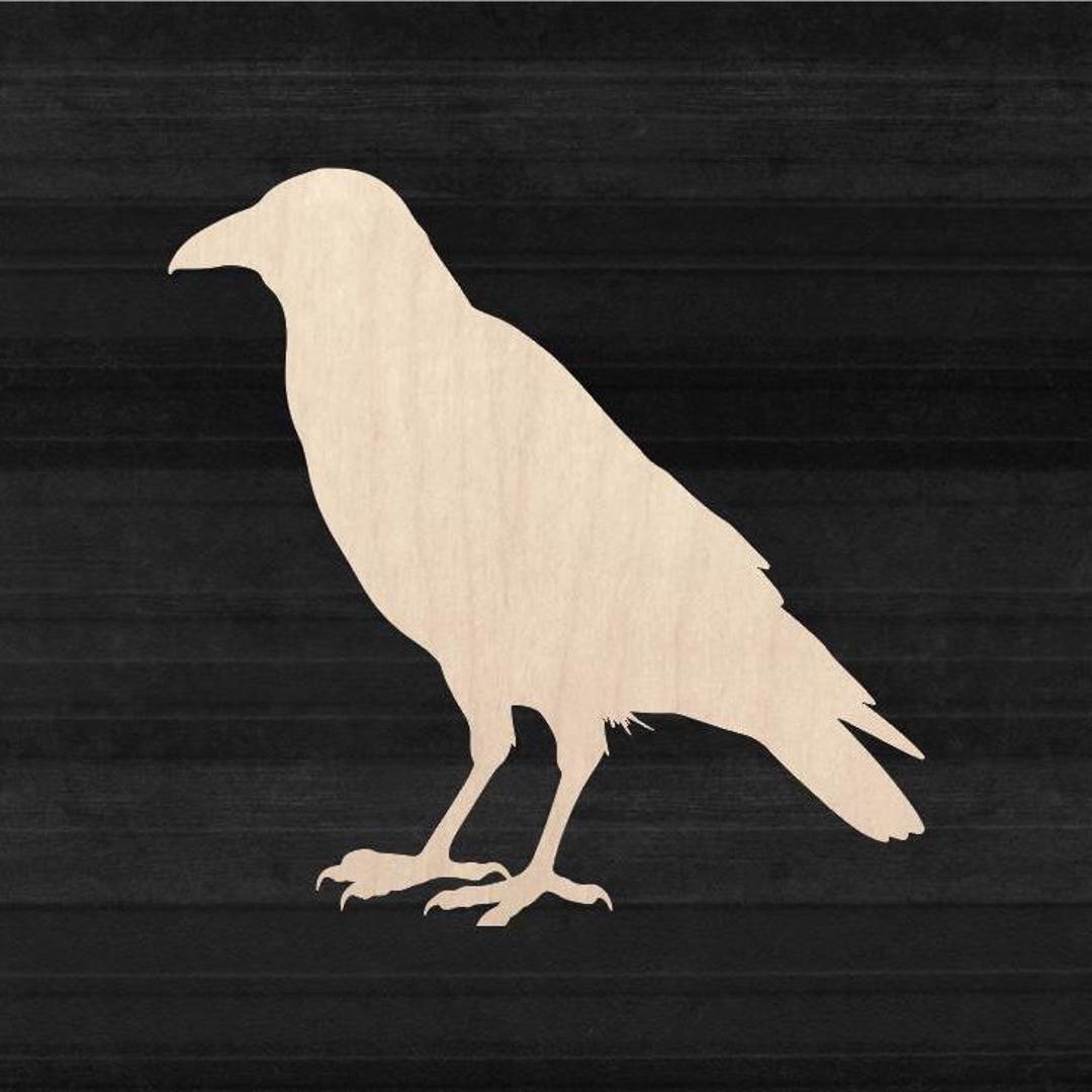 Crow Shape | Laser Cut Baltic Birch Plywood Shapes | Unfinished Wood ...