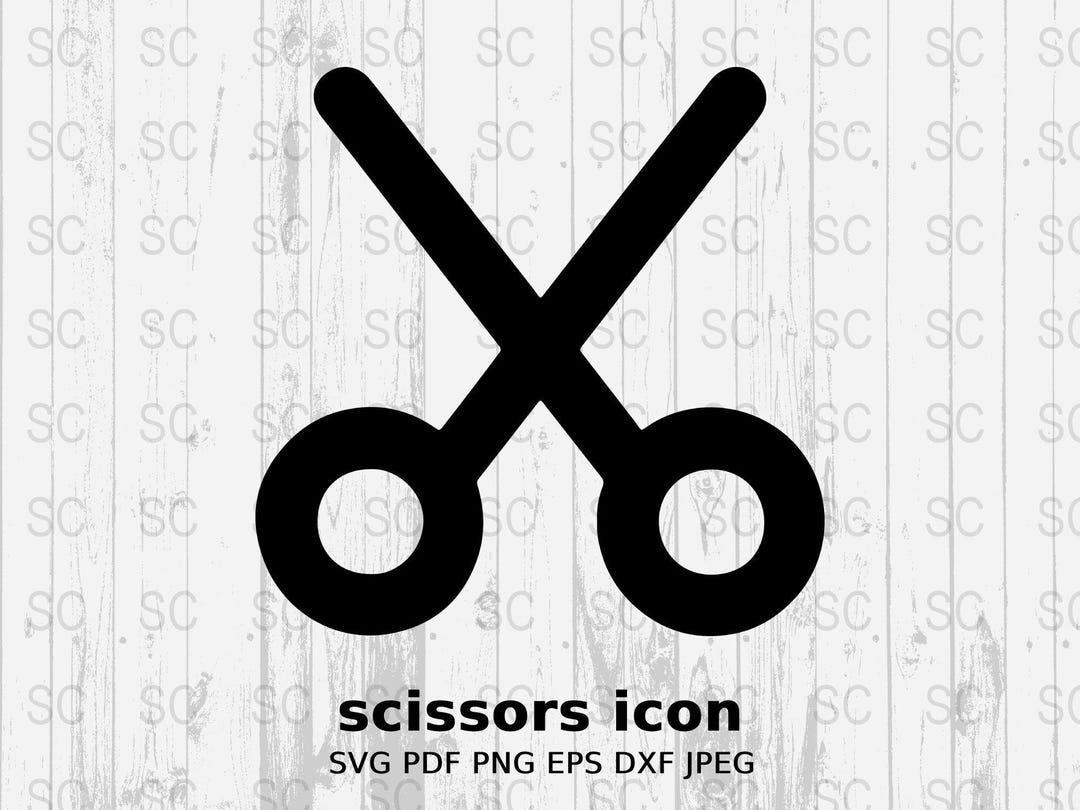 Scissors Icon SVG, Cutting Tools Icon Clipart, Shears Symbol Cut File ...