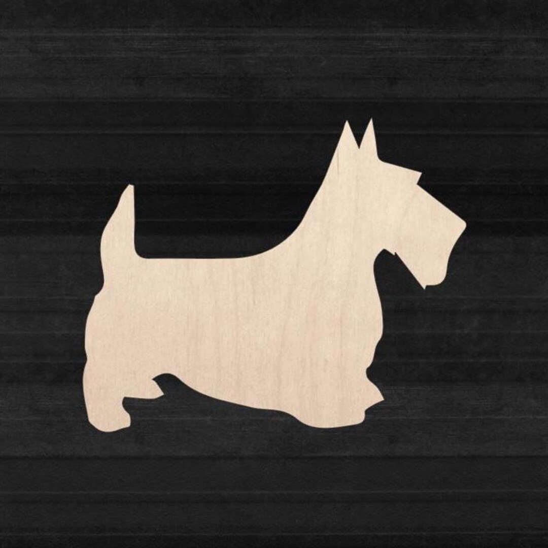 Scottie Dog Shape | Laser Cut Baltic Birch Plywood Shapes | Unfinished ...
