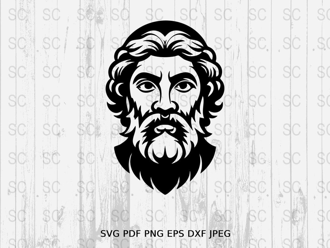 Pythagoras SVG, Mathematician Clipart, Geometry Cut File, Greek ...