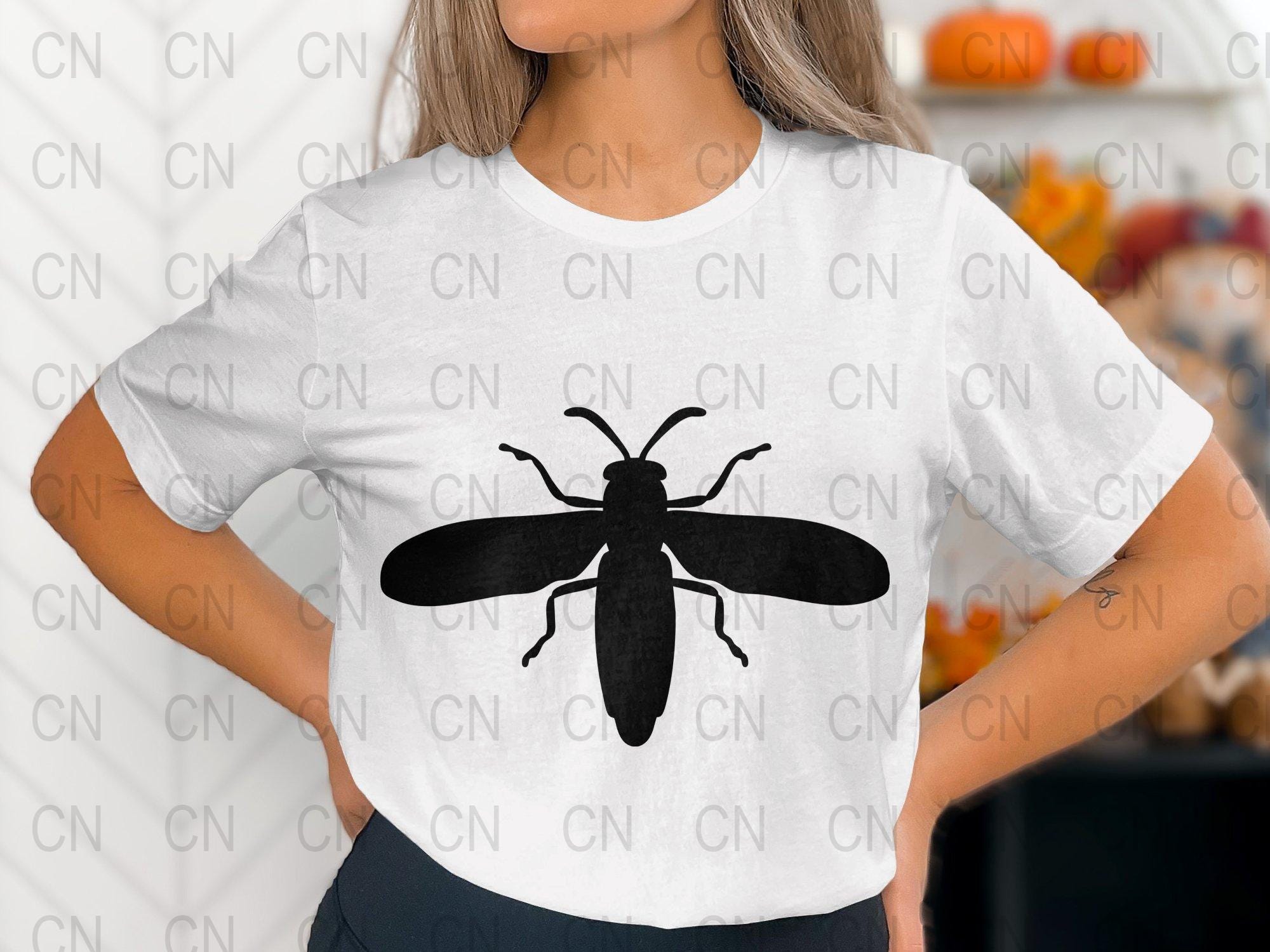 Firefly Silhouette SVG, Firefly Insect Clipart, Bug Vector, Digital Cut ...