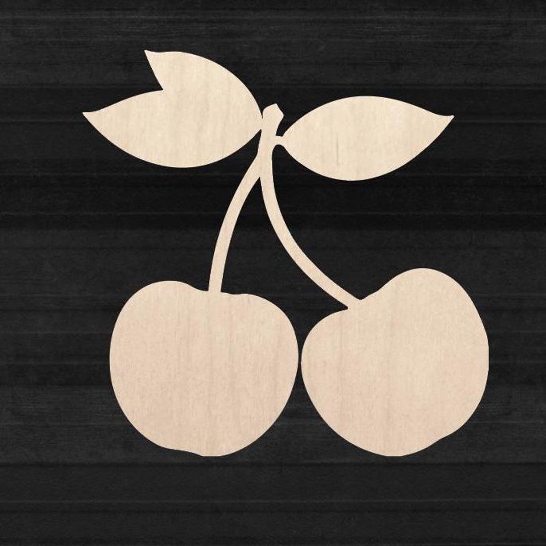 Cherry Shape | Laser Cut Baltic Birch Plywood Shapes | Unfinished Wood ...