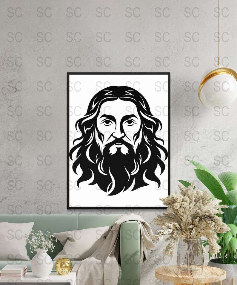 Leonardo da Vinci Gesicht Silhouette SVG, Renaissance Künstler Porträt ...