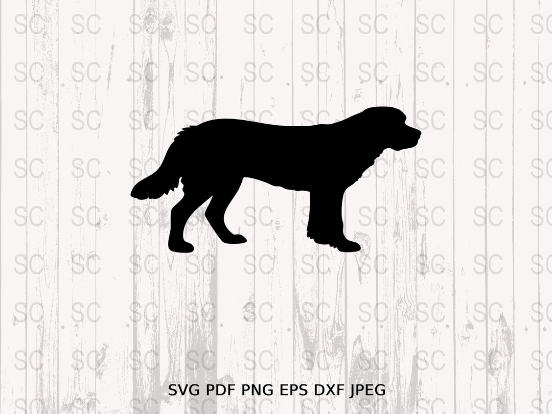 Labradoodle Silhouette SVG, Dog Breed Clipart, Poodle Labrador Mix ...
