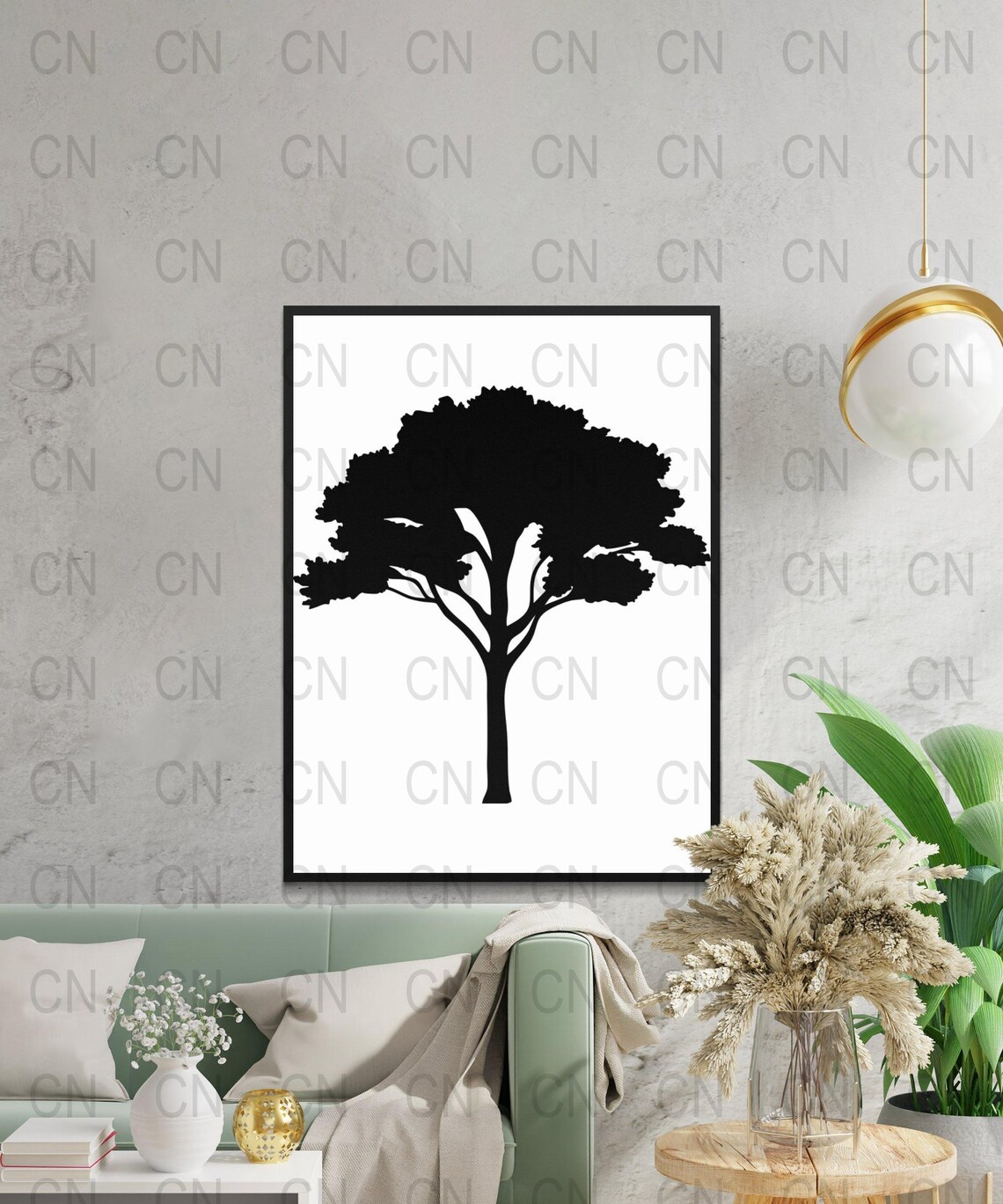 Cedar Tree Silhouette, Cedar Tree SVG, Evergreen Tree Silhouette ...