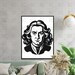 Robert Hooke Face Silhouette SVG, Scientist Portrait Clipart ...