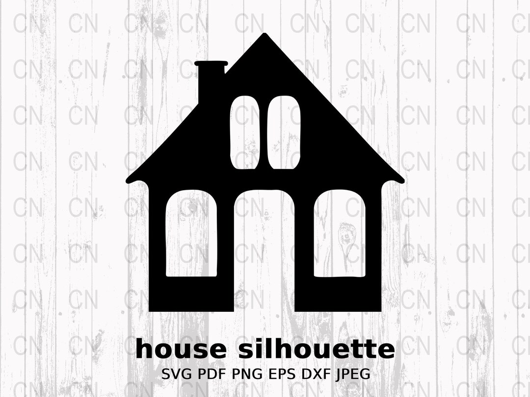 House Silhouette SVG, Home Clipart, Building Vector, Residential ...