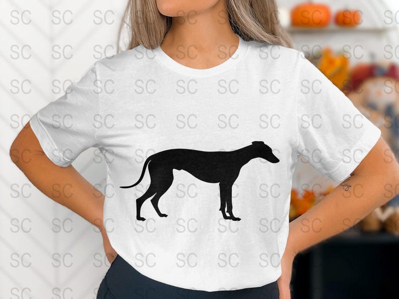 Silueta de galgo italiano SVG, clipart de raza de perro, vector de ...
