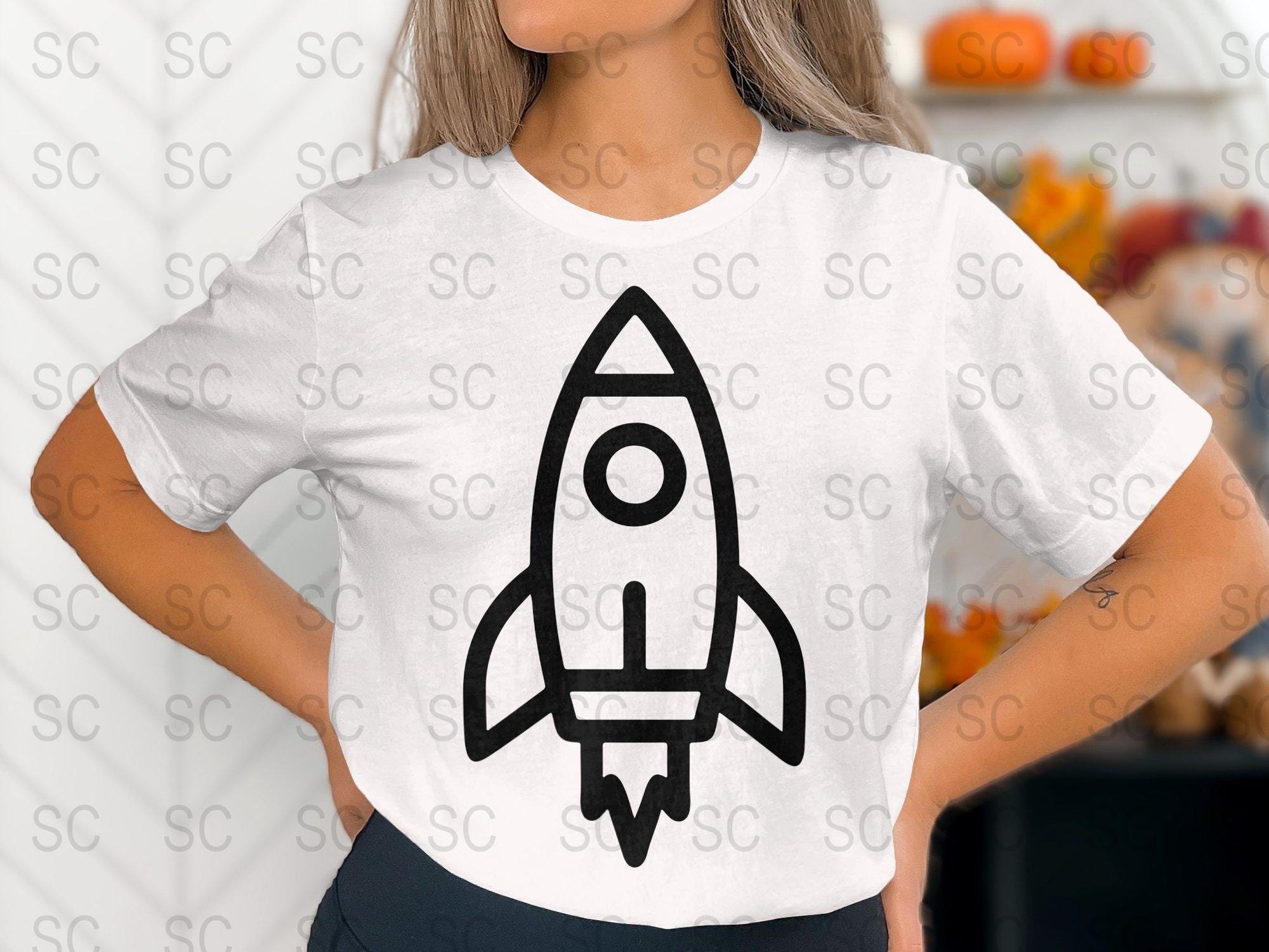 Rocket Icon SVG, Space Icon Clipart, Launch Icon Cut File, Rocketship ...