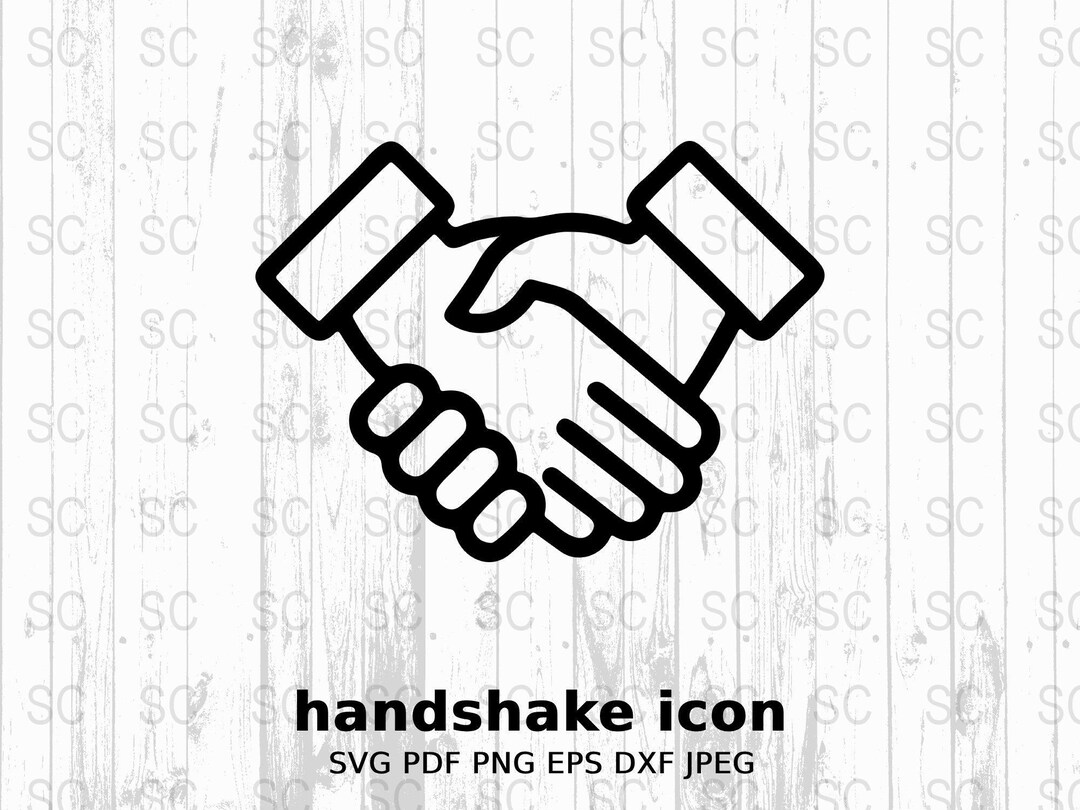 Handshake Icon Silhouette SVG, Agreement Symbol Clipart, Partnership ...