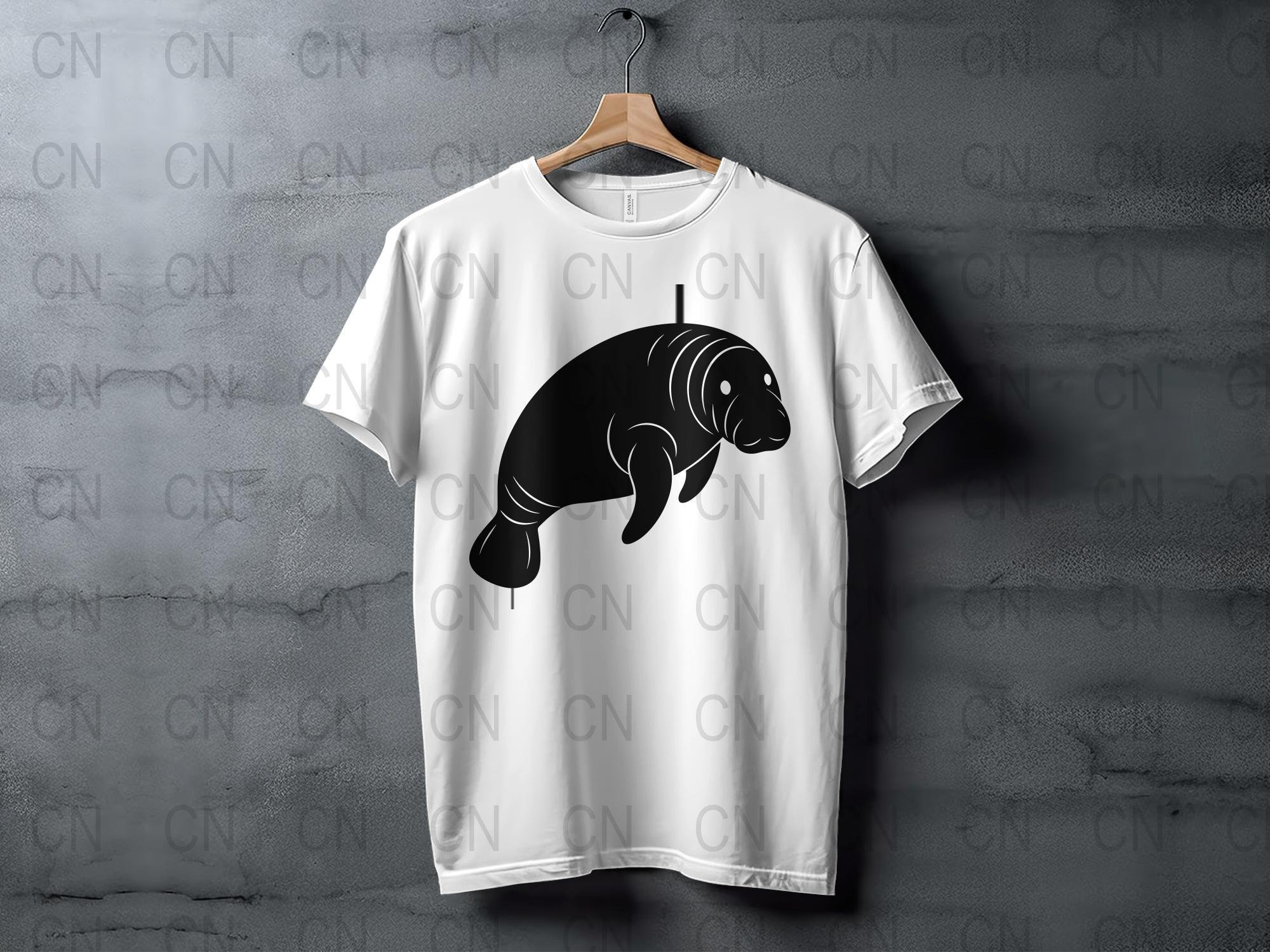 Manatee Svg Png Jpeg Dxf, Vector Cutting Files for Silhouette Cameo ...