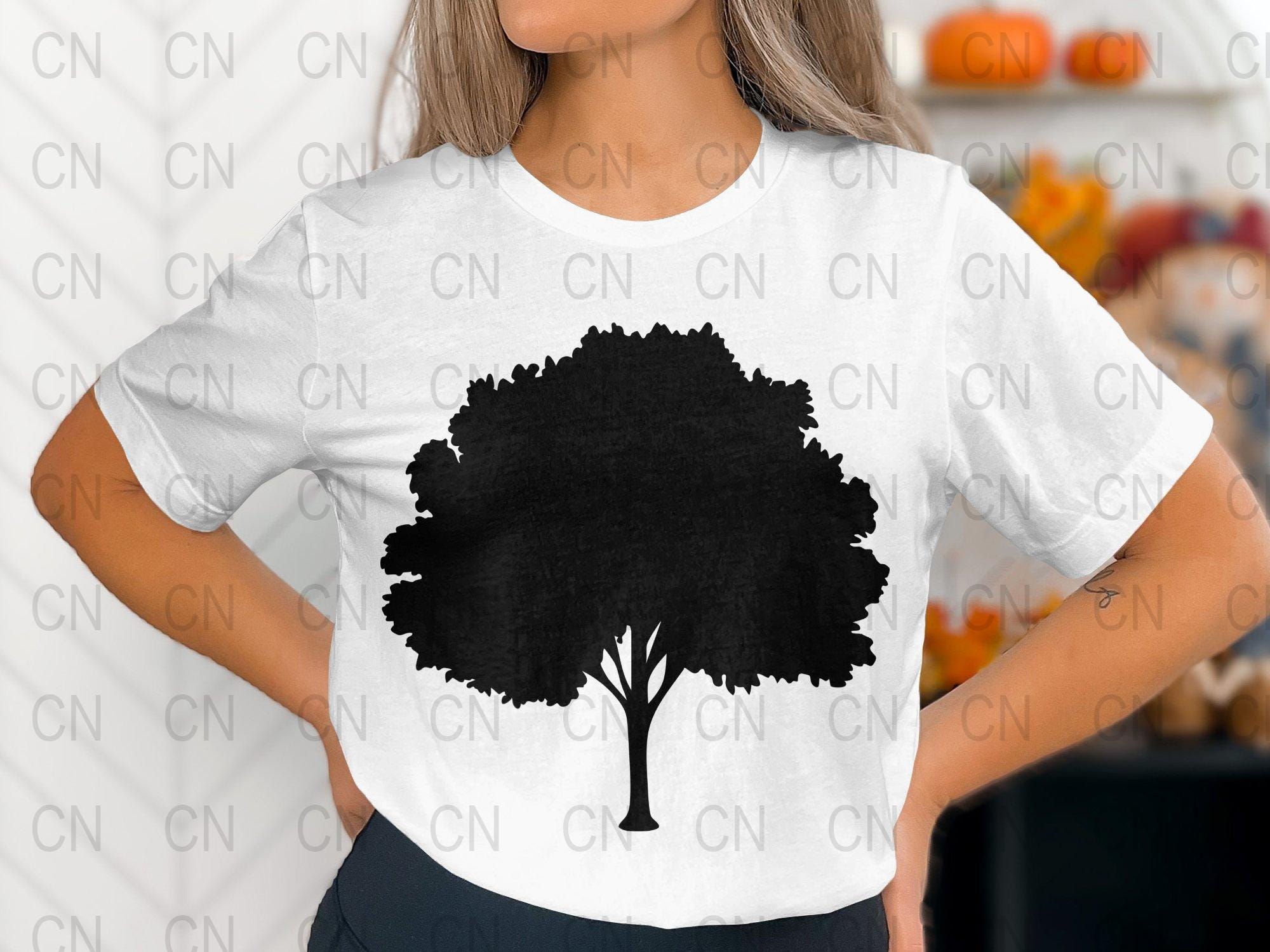 Walnut Tree Silhouette, Walnut Tree SVG, Nut Tree Silhouette, Nature ...