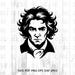 Ludwig Van Beethoven Silhouette SVG, Classical Composer Clipart, Music ...