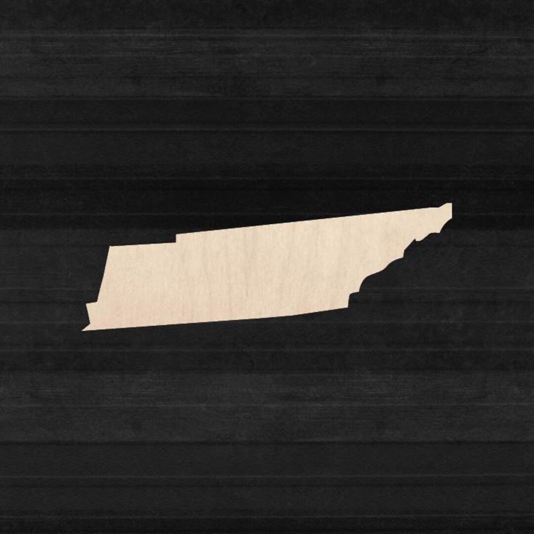 Tennessee State Shape | Laser Cut Baltic Birch Plywood Shapes ...