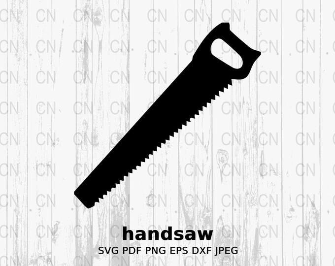 Handsaw Outline SVG Files | Hand Saw Silhouette SVG Cut Files ...
