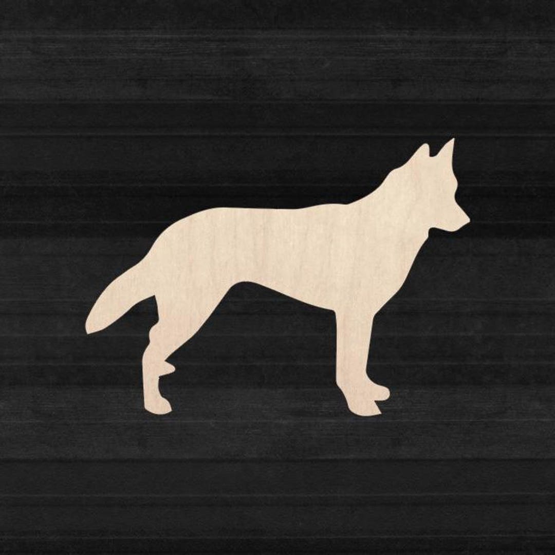 Husky Shape | Laser Cut Baltic Birch Plywood Shapes | Unfinished Wood ...