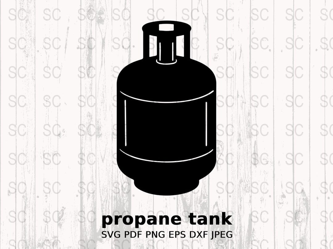 Propane Tank SVG, Gas Cylinder Icon, Fuel Storage Graphic, Industrial ...
