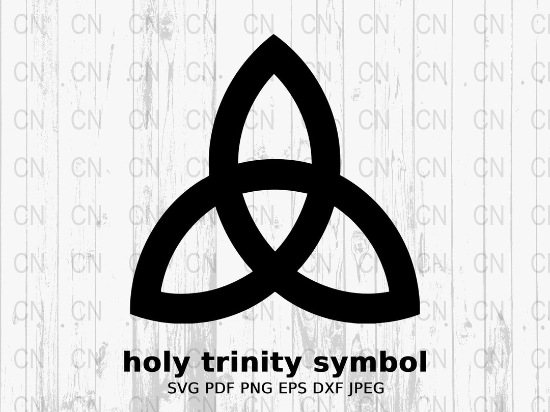 Holy Trinity Symbol Silhouette, Holy Trinity Symbol SVG, Religious ...