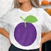 Plum SVG | Fresh Fruit Clipart | Digital Plum Design | Juicy Plum Cut ...