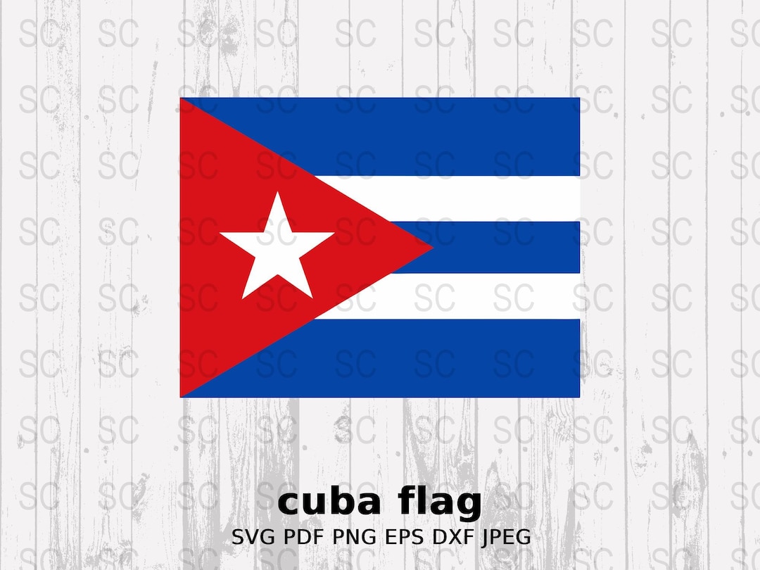 Cuba Flag SVG | National Flag Clipart | Digital Cuba Design | Cuba Flag ...