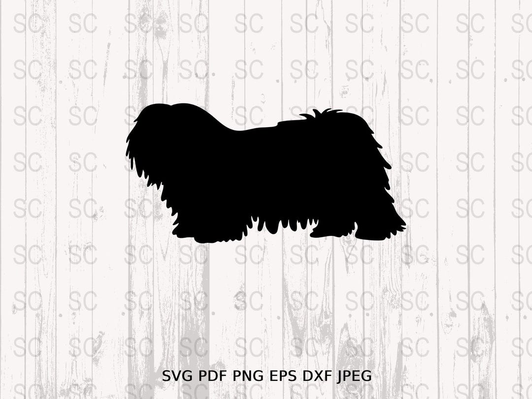 Puli Silhouette SVG, Dog Breed Clipart, Hungarian Sheepdog Vector, Pet ...
