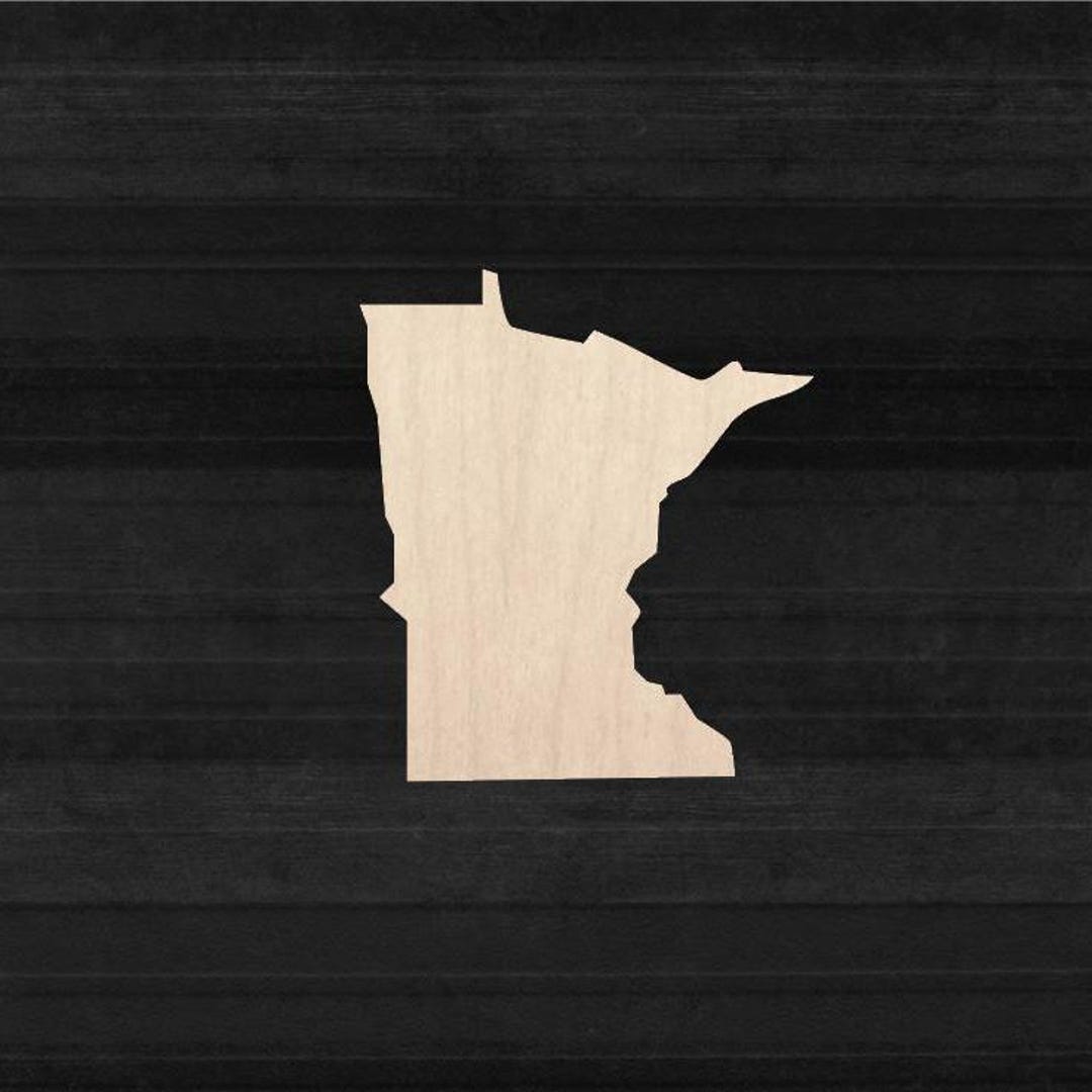 Minnesota State Shape | Laser Cut Baltic Birch Plywood Shapes ...