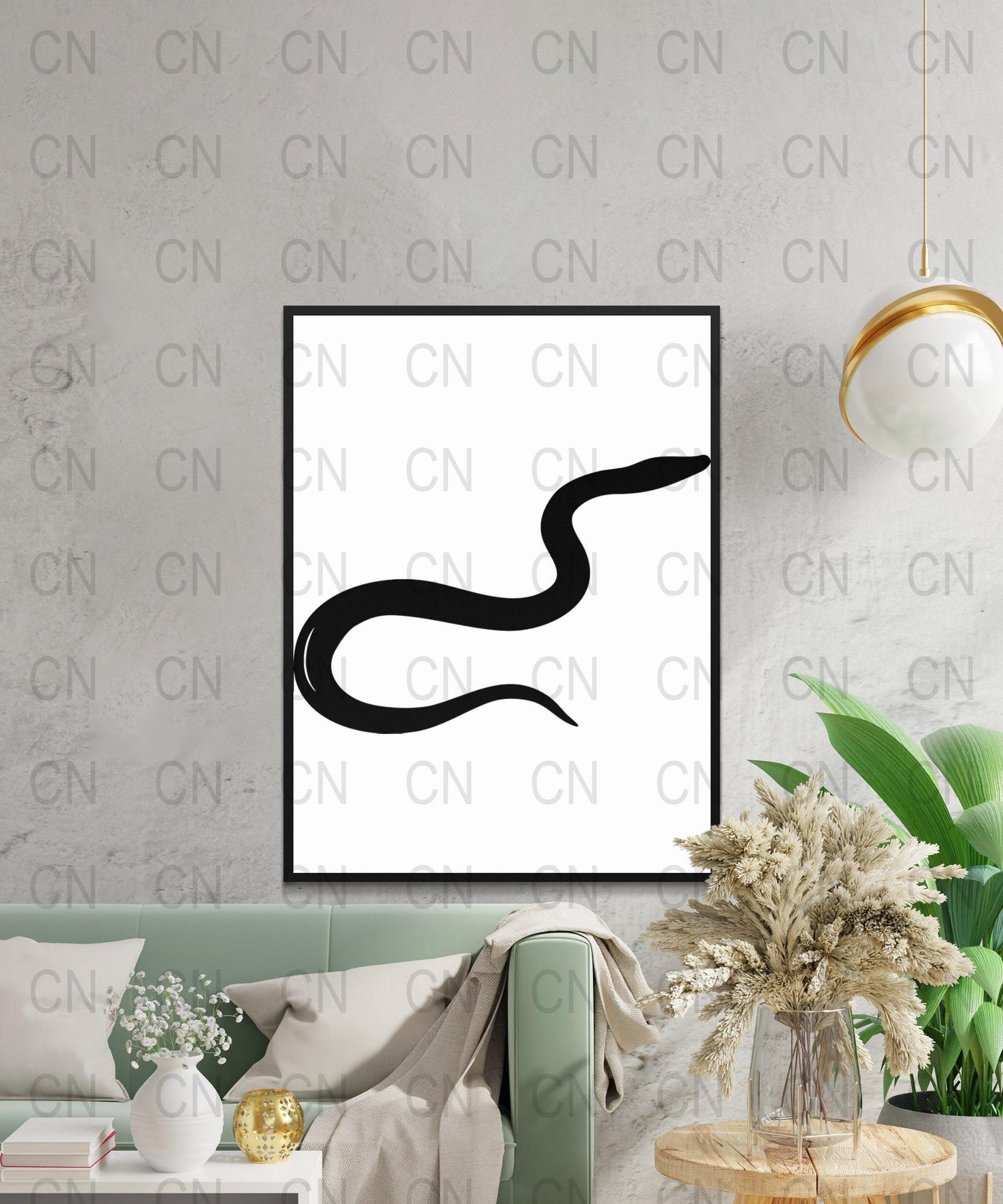 Moray Eel Slithering Silhouette SVG, Ocean Creature Clipart, Marine ...